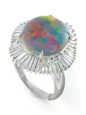 LB EXCLUSIVE Black-opal And Diamond Ring