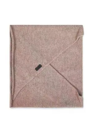 Brunello Cucinelli Monili-embroidered Triangular Scarf - Brown