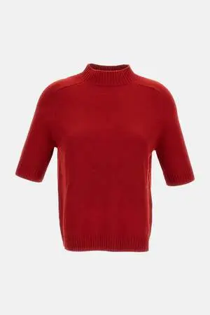 Loulou De Saison Maglia Ruth A Maniche Corte - Rosso