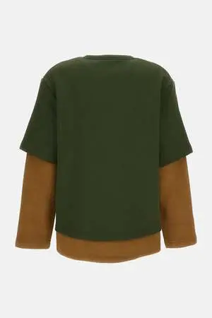 Attico Felpa Sovrapposta - Verde
