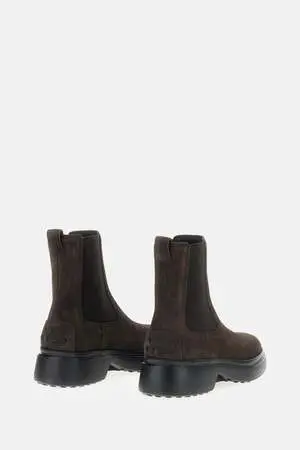TOD'S Suede Chelsea Boots With Lug Sole