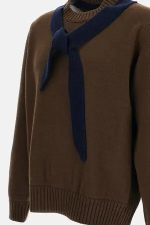 Sacai Oversize Crew-neck Sweater