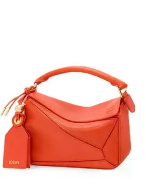 Loewe Mini Puzzle Leather Bag - Orange