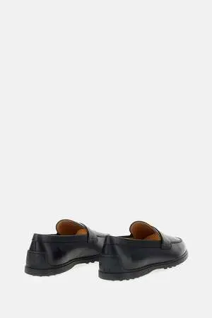 TOD'S Leather Rubber Sole Moccasins