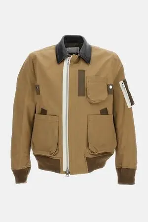 Sacai Cotton Chino Blouson - Beige