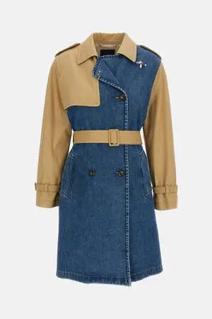 FAY Trench In Drill Di Cotone E Denim