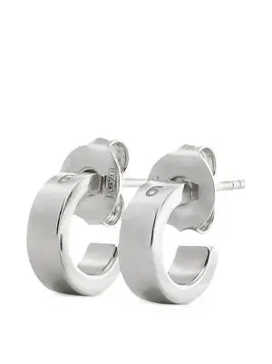 MAISON MARGIELA Logo Engraved Hoop Earrings