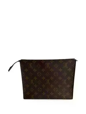 LOUIS VUITTON Monogram Canvas Poche Toilette Nm Cosmetic Pouch - Brown