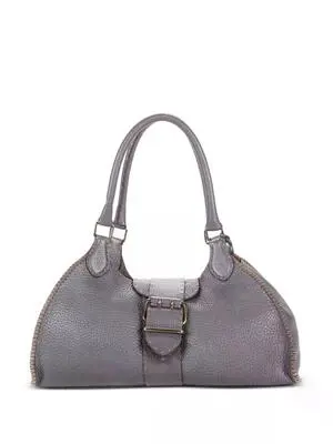 Fendi By The Way Whipstitch Shoulder Bag - Purple