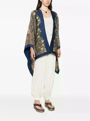 Etro Paisley Print Cape Jacket