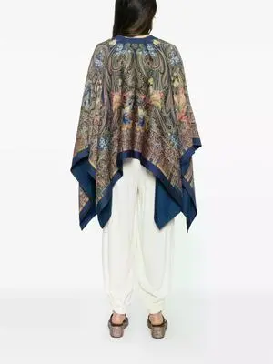 Etro Paisley Print Cape Jacket