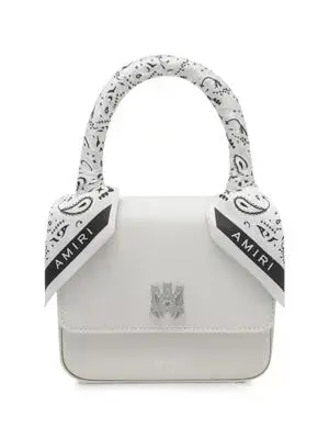 Amiri Micro Ma Bandana-embellished Tote Bag - White