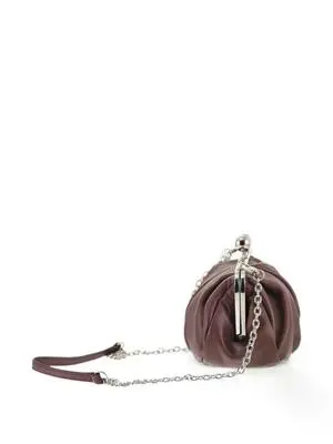 Max Mara Small Pasticcino Leather Clutch Bag