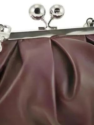 Max Mara Small Pasticcino Leather Clutch Bag