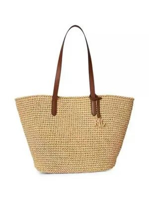 Ralph Lauren Large Lainey Woven Shoulder Bag