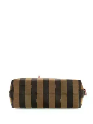 Fendi Pequin Zip Shoulder Bag - Black