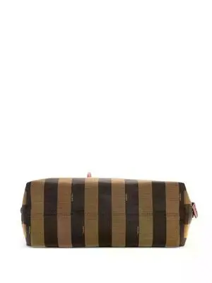 Fendi Pequin Zip Shoulder Bag - Black