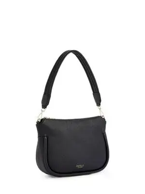 OSPREY Grained-leather Shoulder Bag - Black