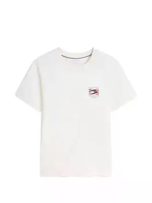 Tommy Hilfiger Logo-print Short-sleeve T-shirt - White