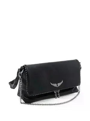 Zadig&Voltaire Rocky Ii Studs Leather Shoulder Bag
