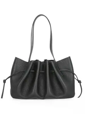 Yuzefi Scallop Shoulder Bag - Black