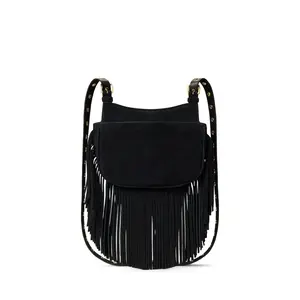 Ralph Lauren Fringe-trim Medium Marcy Crossbody Bag
