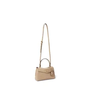 Ralph Lauren Farrah Soft Satchel - Tan