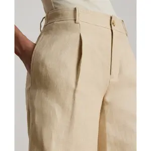 Ralph Lauren Pleated Linen-cotton Tweed Bermuda Shorts