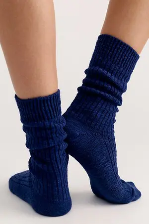 LE BON SHOPPE Cottage Socks - Navy