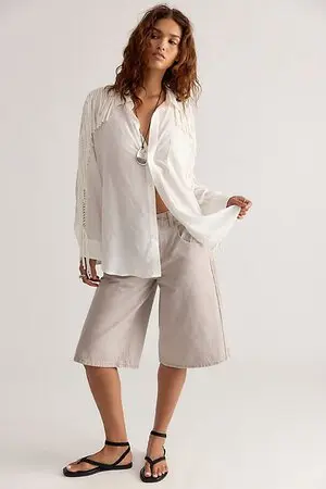 THE TALES Western Nights Fringe Button Down