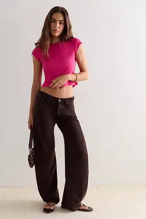 Women's Cropped Tee and Flared Pant Sets