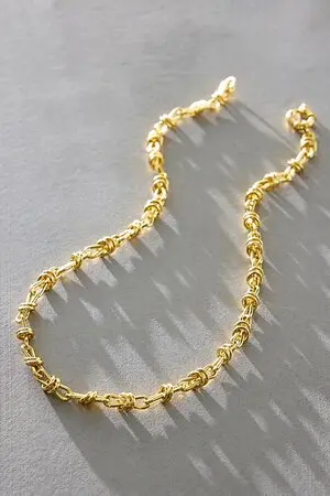 GHOST LONDON Plated Polly Knot Necklace