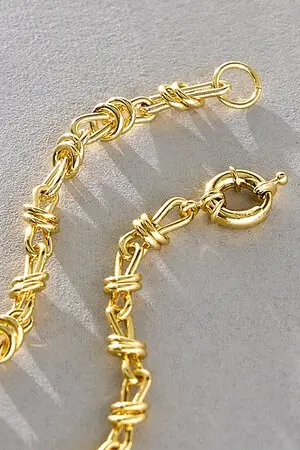 GHOST LONDON Plated Polly Knot Necklace