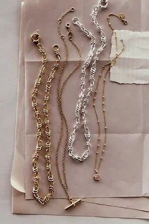 GHOST LONDON Plated Polly Knot Necklace