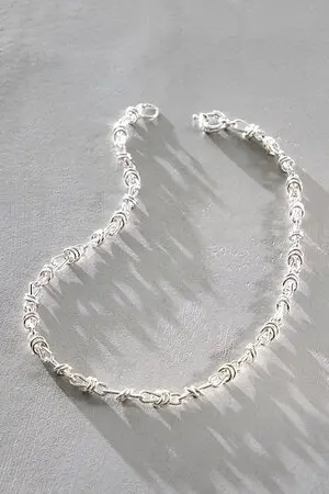 GHOST LONDON Plated Knot Link Necklace