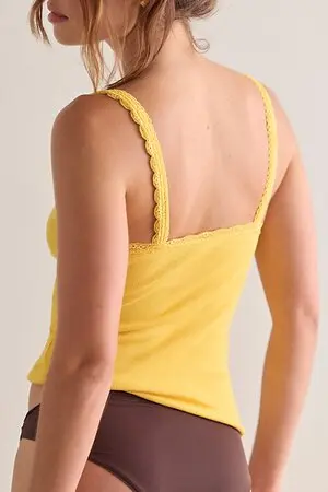 Free People Tea Party Cami - Honey