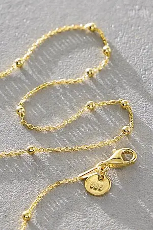 GHOST LONDON Plated Beaded Chain Necklace