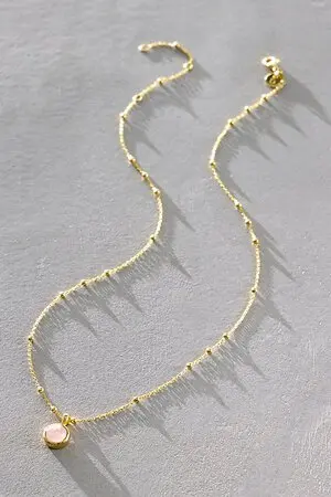 GHOST LONDON Plated Healing Stone Necklace