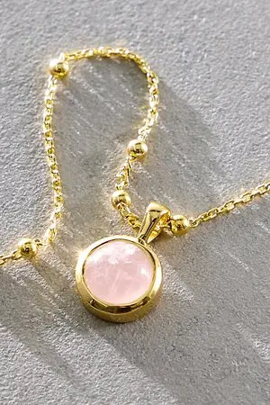 GHOST LONDON Plated Healing Stone Necklace
