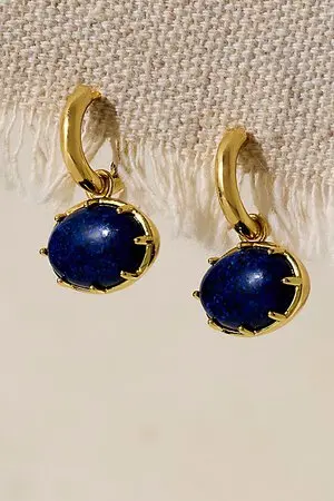 ALV X Free-est Leigh Hoop Earrings With Lapis Stone