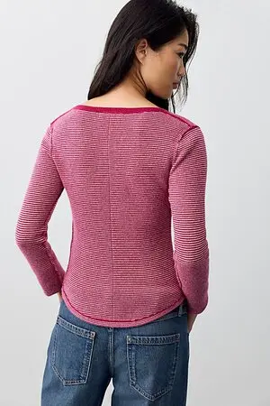 Free People We The Free Jamie Striped Cashmere Henley