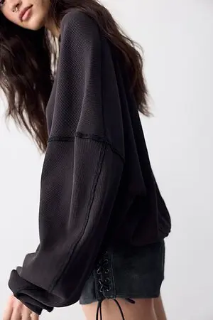 Free People We The Free Skyline Thermal - Black