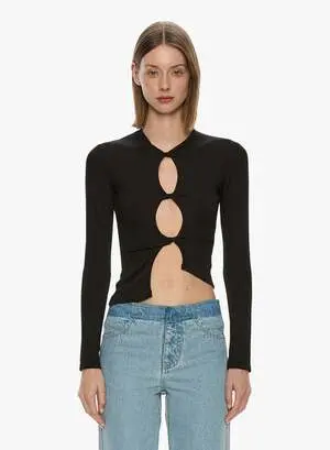 Christopher Esber Open Twist Long Sleeve Top