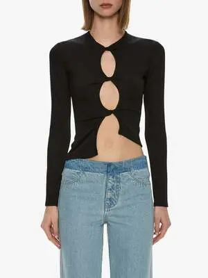Christopher Esber Open Twist Long Sleeve Top