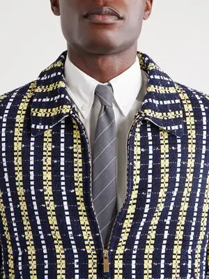 Thom Browne Striped 8cm Wool Neck Tie