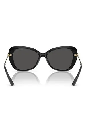 Michael Kors 56mm Butterfly Sunglasses - Black