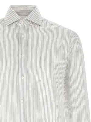 Brunello Cucinelli Striped Buttoned Shirt - No