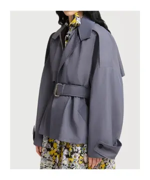 Marni Grey Nylon Blouson With Belt