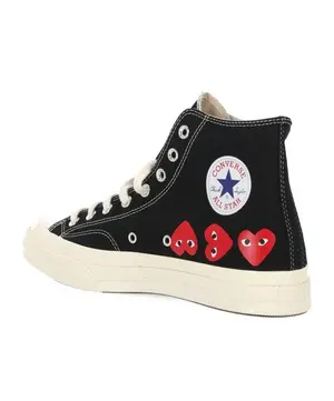 Comme Des Garçons X Converse Chuck 70 Heart-motif High-top Sneakers