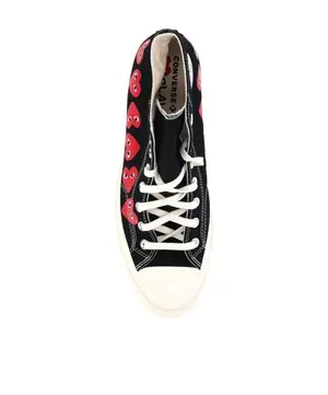 Comme Des Garçons X Converse Chuck 70 Heart-motif High-top Sneakers